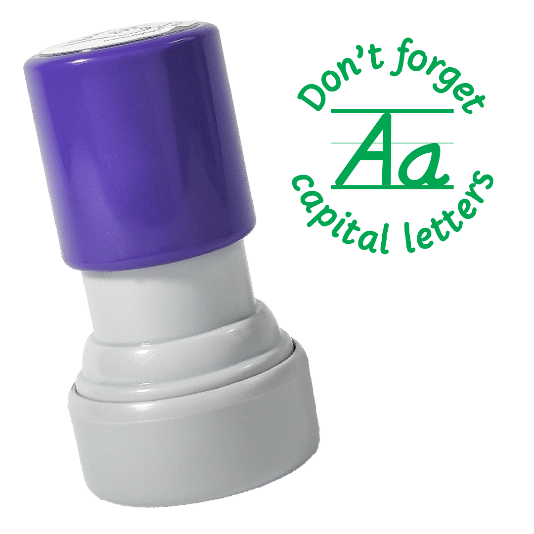 Capital Letters Stamp – My Teacher Says