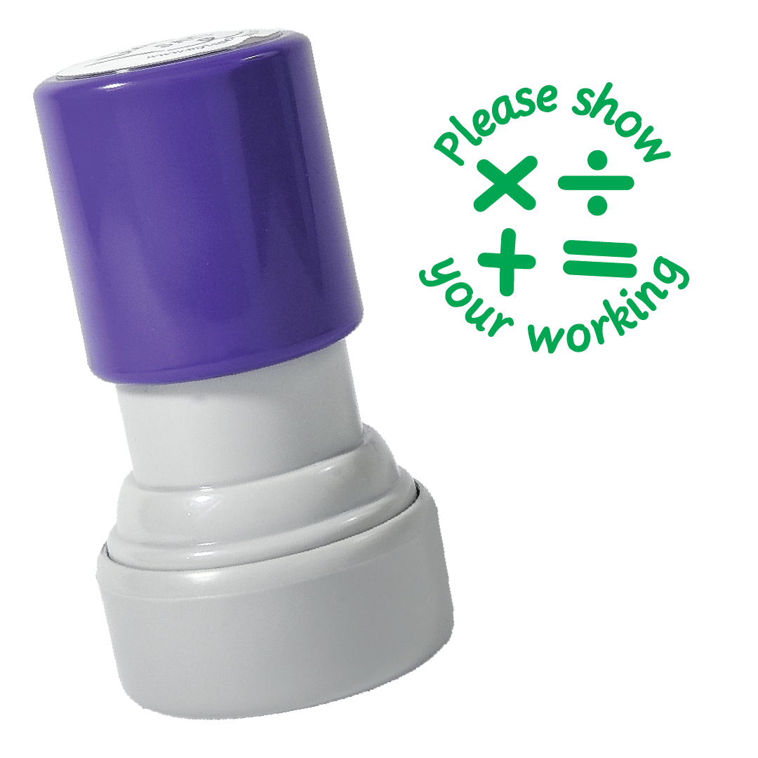 Show Your Working Stamp – My Teacher Says