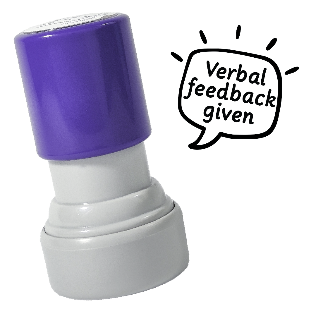 Verbal Feedback Given Stamp – My Teacher Says